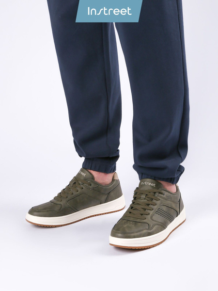 Кеды Мужской Instreet Искусственная кожа, размер 41 5 На любой сезон Шнурки Без каблука Россия ...