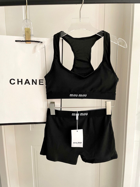 Купальник раздельный Женский Miu Miu черный, размер 44 Средняя Италия купить c доставкой на OZON ...