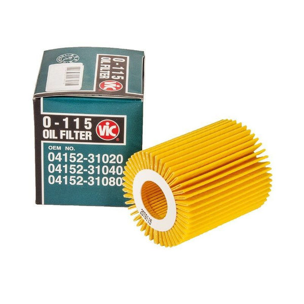 Фильтр масляный VIC O-115 TOYOTA Avensis T250 T270 Corolla II (R10) Corolla X (E150/E140) Rav 4 ...