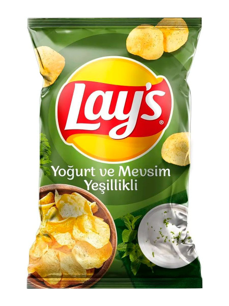 Картофельные чипсы Lay's Йогурт, Мята и Сезонные травы 1 шт. 125 г Турция купить на OZON по ...
