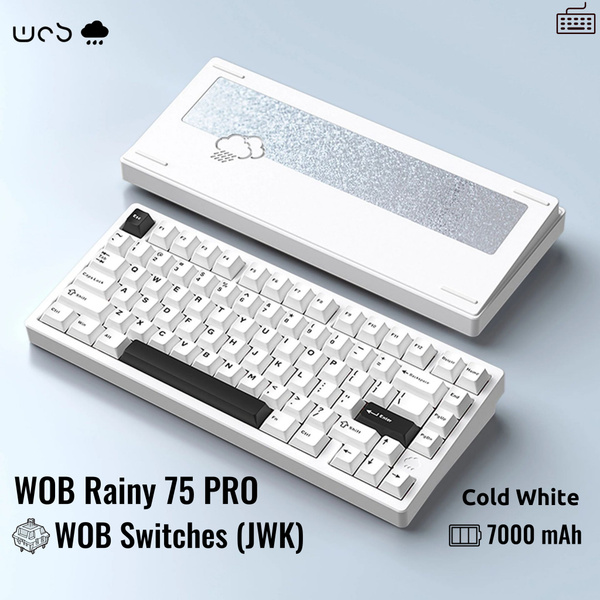 Механическая клавиатура (Wobkey) WOB Rainy 75 pro, Cold White, (WOB ...