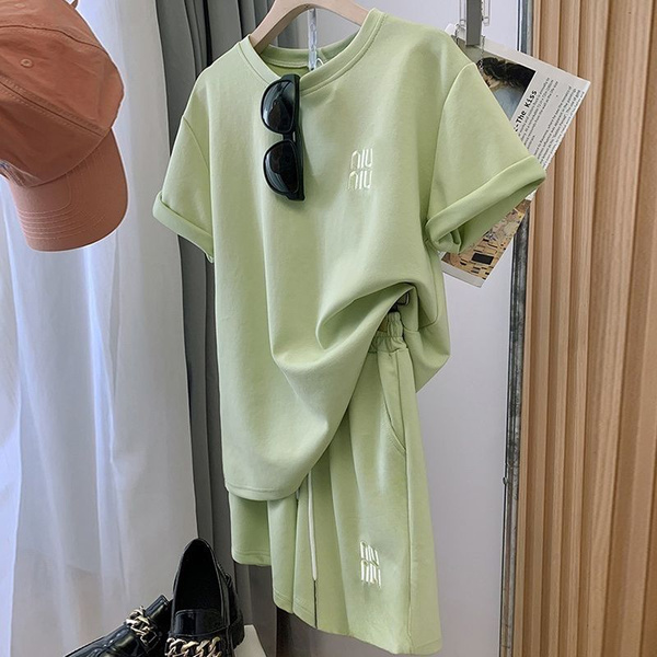 Комплект одежды Женский Miu Miu Спортивный двойка светло зеленый размер 50 Полиэфирное волокно