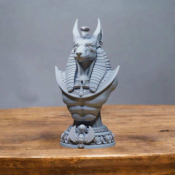 Анубис Бюст, (Anubis God Bust) миниатюра для настольных игр ДнД, РНИ ...