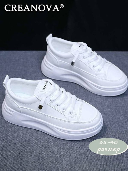 Лоферы Женский CREANOVA белый, размер 35 Платформа Лето Шнурки купить c доставкой на OZON по ...