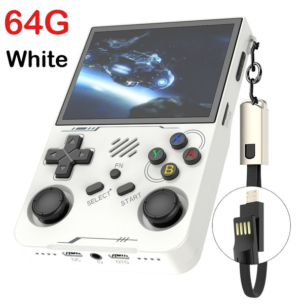 Портативная игровая консоль R36XX в стиле Ретро с системой Linux, 3,5-дюймовый IPS, 64 ГБ, 128 ...