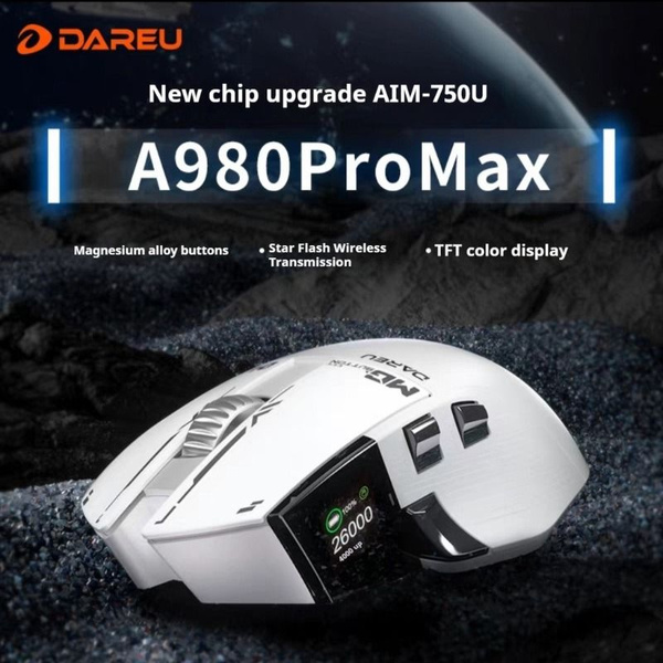 Мышь DAREU A980 Pro Max TFT-white- , белый купить c доставкой на OZON по низкой цене (2084352440)