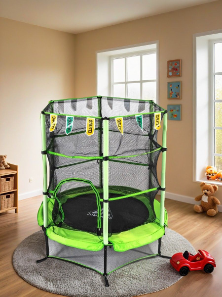 Батут каркасный DFC JUMP KIDS 55" (140 см) салатовый / до 45 кг купить на OZON по низкой цене ...