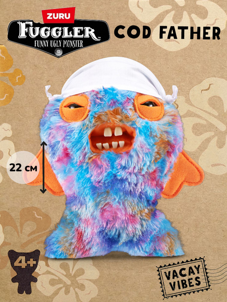 Мягкая игрушка ZURU Fuggler Vacay Vibes, Разноцветный Монстр Фагглер в ...