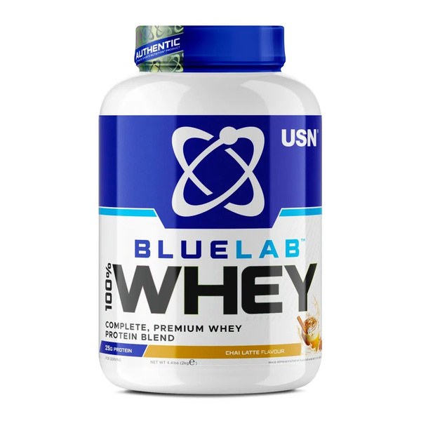 USN BlueLab 100% Whey Chai Latte БЛЮЛАБ 100% ВЕЙ ПРЕМИУМ ПРОТЕИН со ...