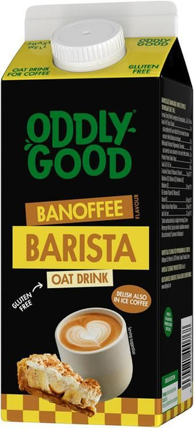 Oddlygood Barista Banoffee овсяный напиток 0,75 л без глютена ...