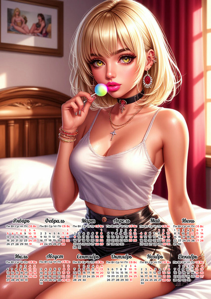 Календарь "Красивые девушки. Аниме 18+" на 2026, формат А4 с ламинацией купить на OZON по низкой ...