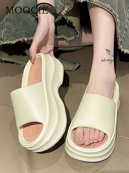 Шлепанцы Женский MOOCIE, размер 37 EVA Толстая подошва Без застёжки Китай Аппликация Лето купить ...