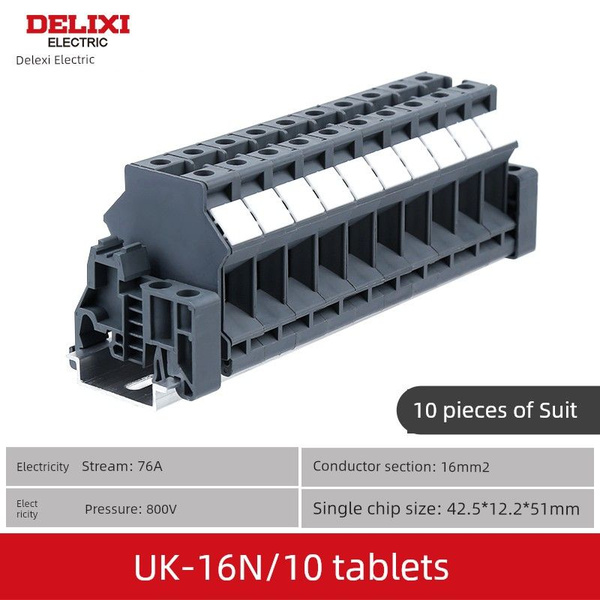 Клеммная колодка (UK-16N 10 штук) купить на OZON по низкой цене ...