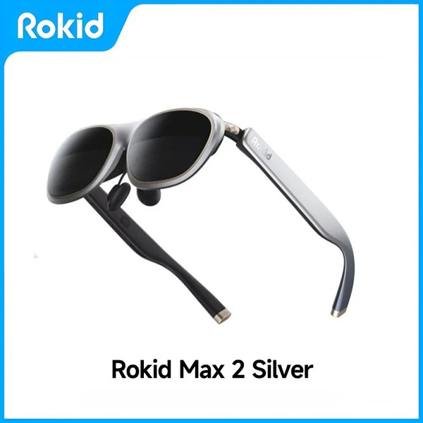 Очки виртуальной реальности Rokid Max 2 VR-очки (серебро) Совместим с iPhone 15/16, Android ...