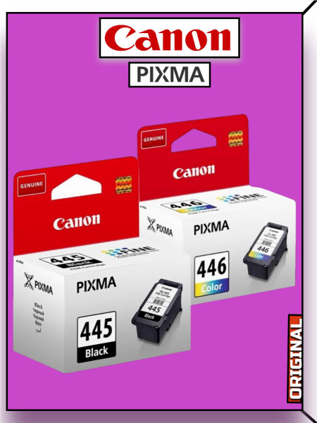 Комплект картриджей Canon CL-446, Голубой (cyan), Желтый (yellow), для ...