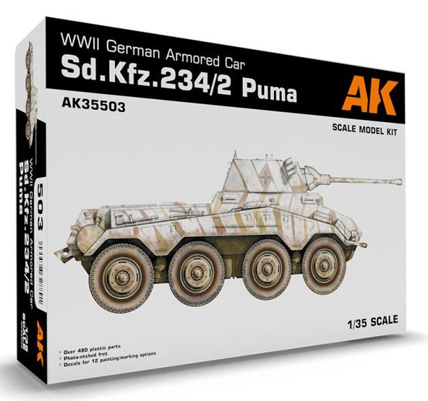 AK35503 AK Interactive Бронеавтомобиль Sd.Kfz. 234/2 PUMA 1/35 купить на OZON по низкой цене ...