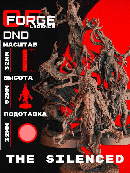 Набор миниатюр "The Silenced" (5 шт), монстры для Dungeons & Dragons ...