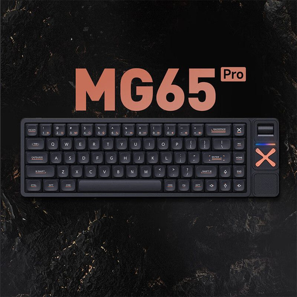 IQUNIX Клавиатура беспроводная MG65 Pro Shadow Black, 65% раскладка ...