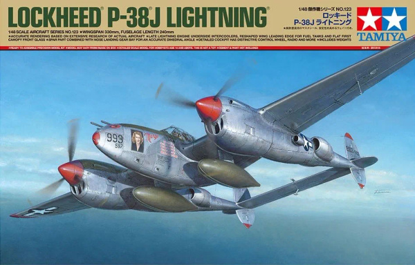 Tamiya 61123 1/48 Самолёт Lockheed P-38J Lightning купить на OZON по ...
