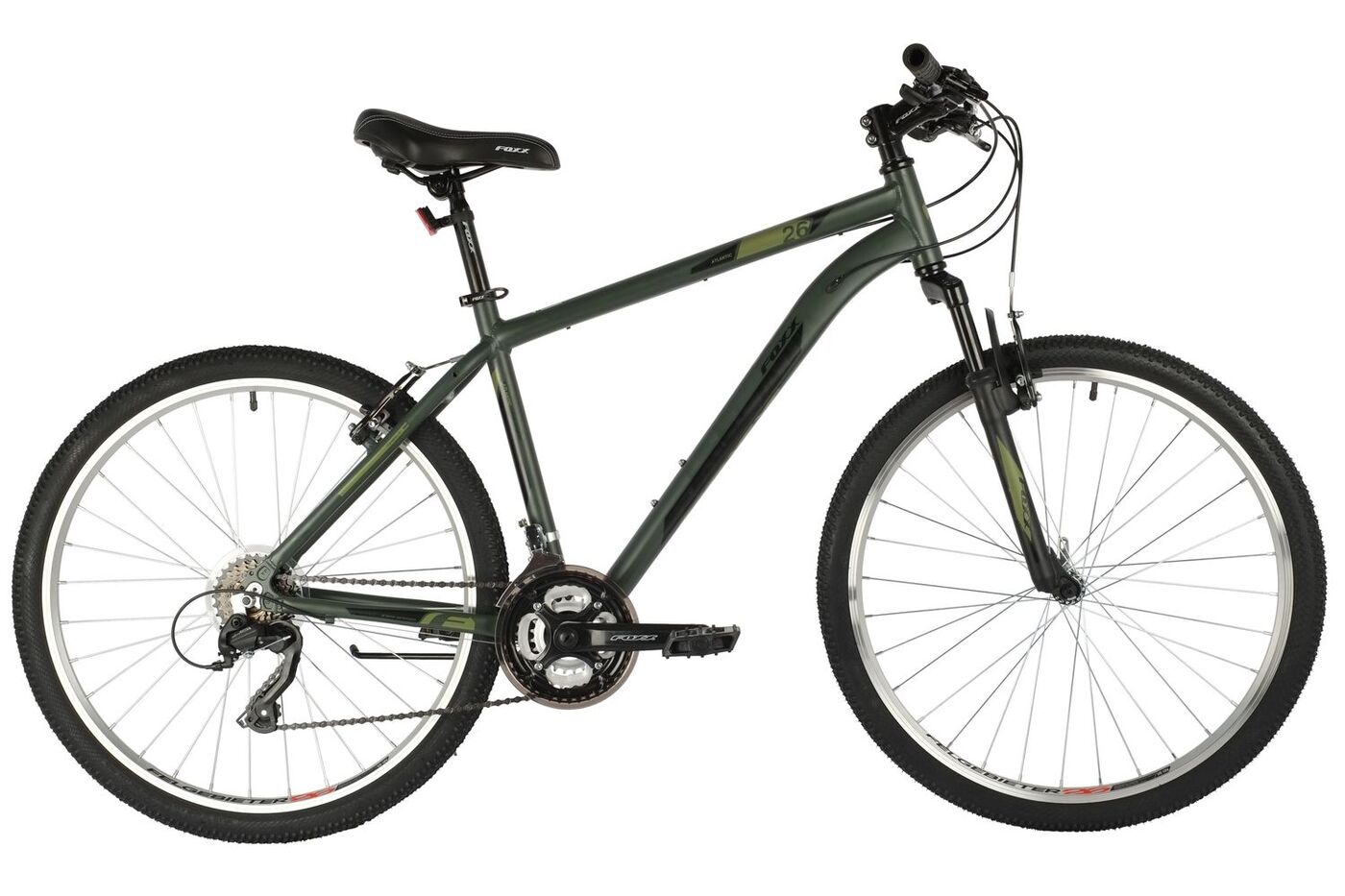 Велосипед FOXX 26" ATLANTIC зеленый, алюминий, размер 18" - купить по ...