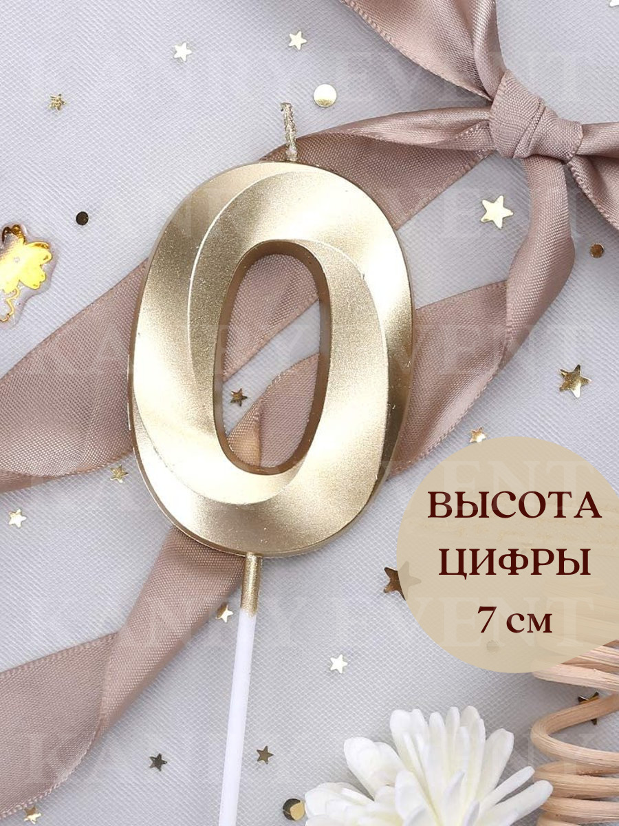 Свечи для торта на День Рождения Цифры Золотые / Свеча свечка свечки на ...