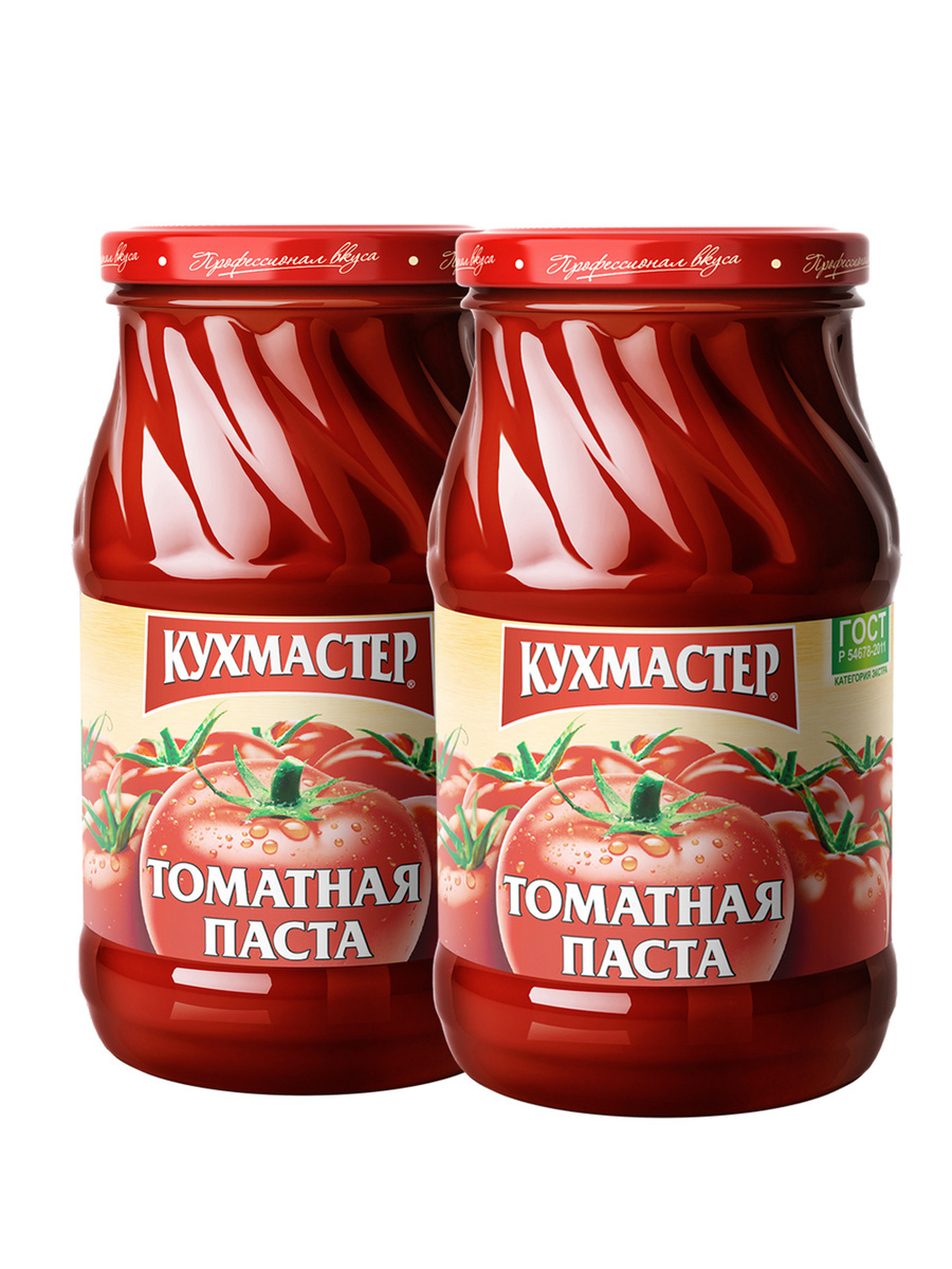 Томатная паста Кухмастер, 480г. х2 шт — купить в интернет-магазине OZON ...