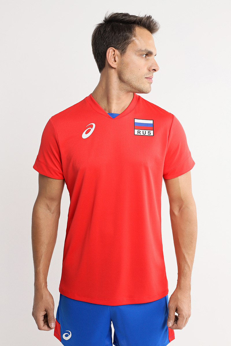 Футболка ASICS Man Russia Ss Tee - купить по выгодной цене в интернет ...
