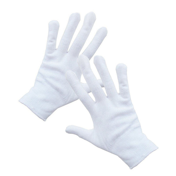 JN,Перчатки белые нейлоновые многоразовые,размер M,20-0040 - купить с ...