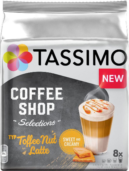 Кофе в капсулах Tassimo Coffee Shop Toffee Nut Latte, 8 капсул купить ...