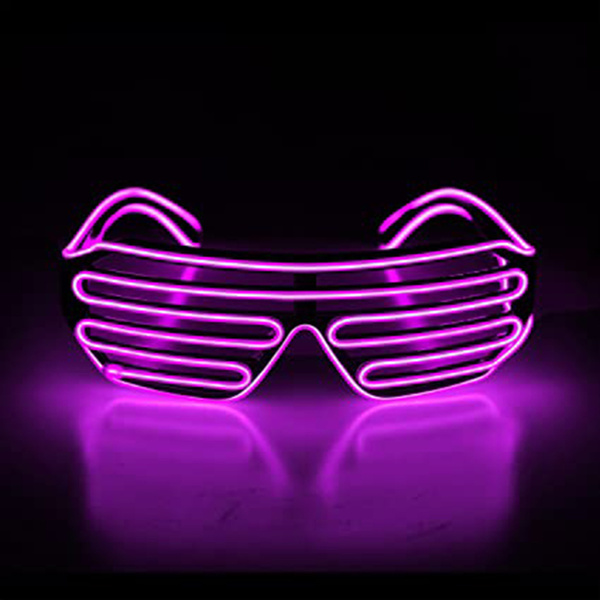 Светящиеся LED Очки / Неоновые/ Мерцающие неон Rave Очки (Фиолетовые ...