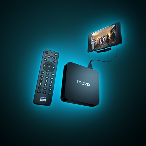 Медиаплеер Movix Movix Pro Voice, USB 2.0, RJ-45 Ethernet, HDMI, черный ...
