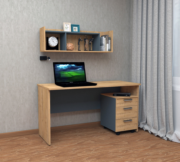 Письменный стол Магнитогорская фабрика мебели Полка Линия ПН1, Стол ...