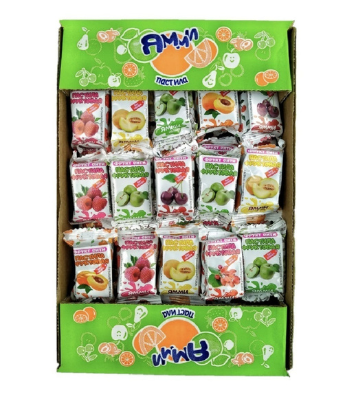 Пастила фруктовая / ассорти вкусов / "Ямми"/ 1000 грамм / без сахара ...