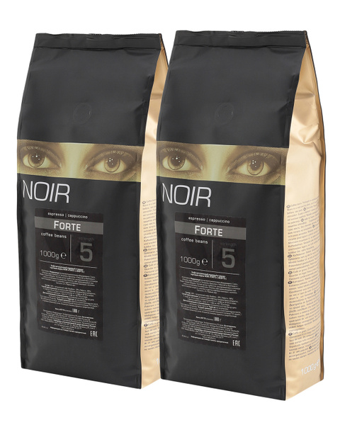 Кофе в зернах NOIR "FORTE", набор из 2 шт. по 1 кг - купить с доставкой ...