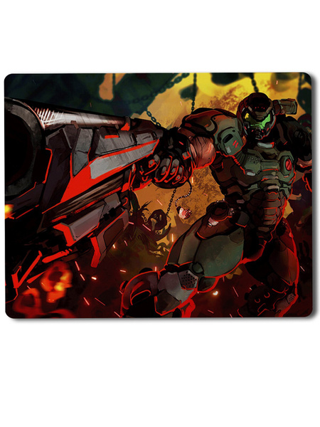 Геймерский коврик Doom (doom eternal, дум, игра, ад, демоны, культовое ...