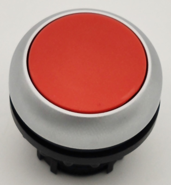 5шт Кнопка красная светосигнальная матовая с фиксацией и колодкой ABB MP1-20R 1SFA611100R2001 ...