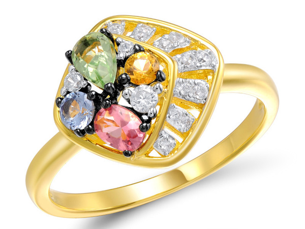 VALTERA Кольцо Серебро позолоченное 925 пробы - купить с доставкой по ...