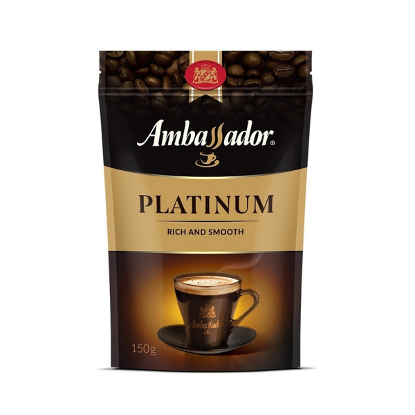 Кофе растворимый Ambassador Platinum пакет 150 г - купить с доставкой ...