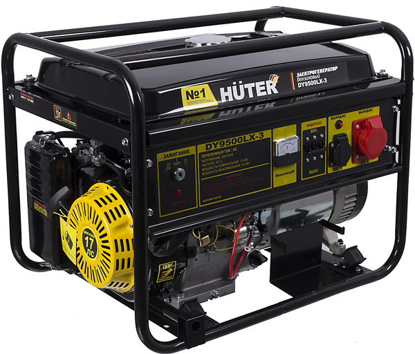 Электрогенератор DY9500LX-3 Huter - купить по низкой цене в интернет-магазине OZON (1235109362)