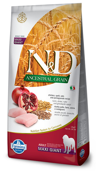Сухой корм Farmina N&D Dog Ancestral Grain для взрослых собак крупных и ...