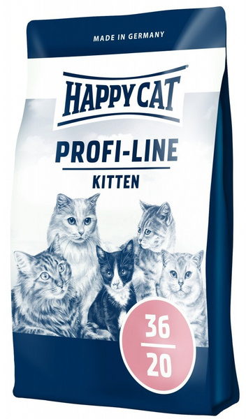 Корм сухой для котят с лососем Happy Cat Profi Kitten Lachs, 12 кг ...
