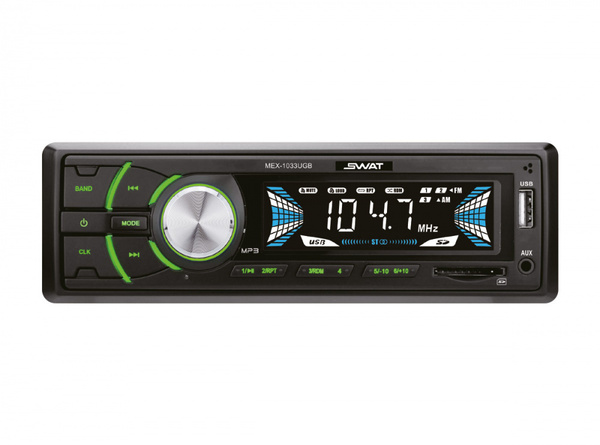 Автомагнитола Swat MEX-1033UBG 1DIN 4x50Вт (SWAT MEX-1033UBG)1 DIN ...