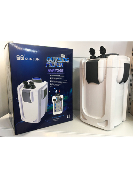 Фильтр внешний HW-704B "SUNSUN" с UV стерилизатором 45W, лампа 9W (2000л/ч,акв. до 700л ...