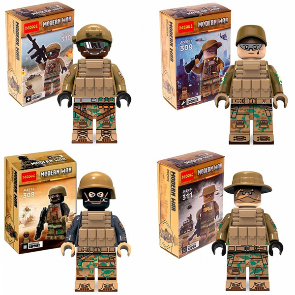 308-311 Decool 4 минифигурки бойцов спецназа купить на OZON по низкой цене (358882099)