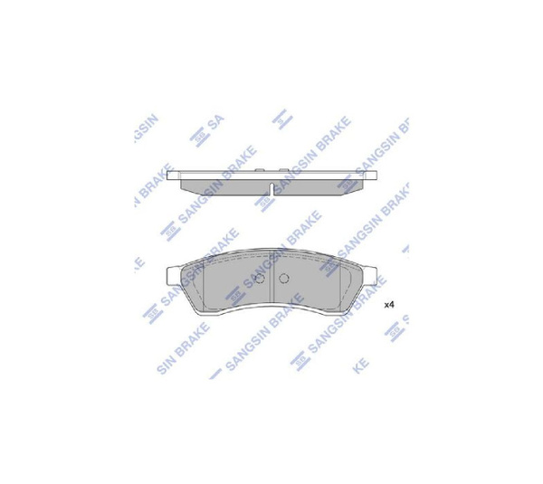 Sangsin Brake Колодки тормозные дисковые Задние, арт. SP1119R купить на ...