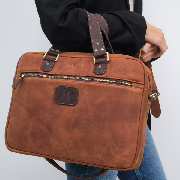 Кожаная сумка-портфель для Macbook 13 Air/Pro J.Audmorr, Cardiff Bag S ...