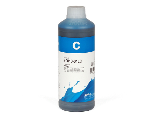 Расходник для печати InkTec E0010-100-1000, Голубой (cyan), для струйного принтера, совместимый ...