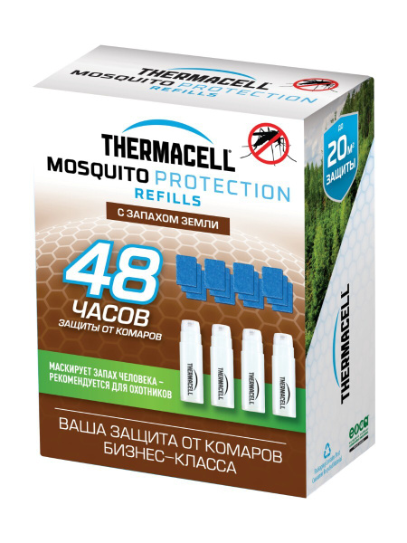 Набор запасной Thermacell с запахом земли (4 газовых картриджа + 12 пластин) - купить с ...