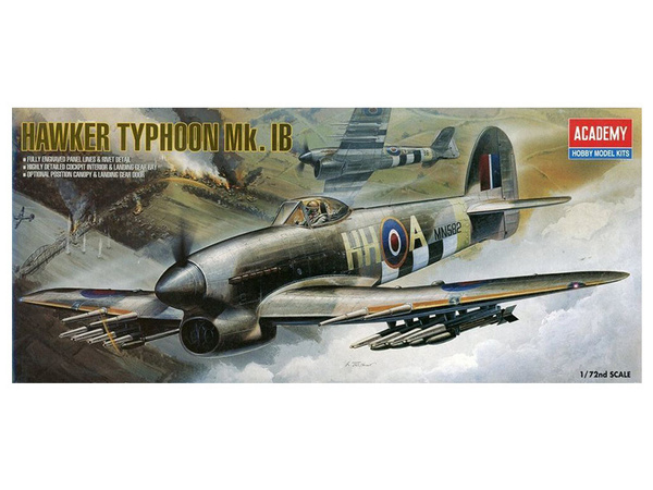 12462 Academy Британский самолёт Hawker Typhoon IB (1:72) - купить с ...