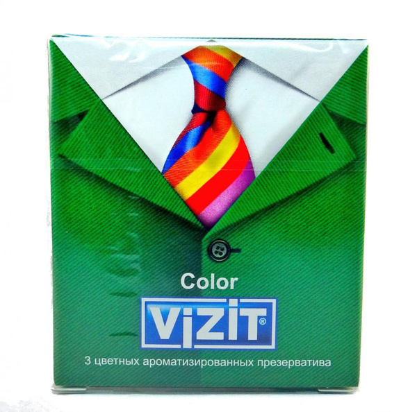 Презерватив VIZIT №3 Color Цветные ароматизированные - купить с доставкой по выгодным ценам в ...